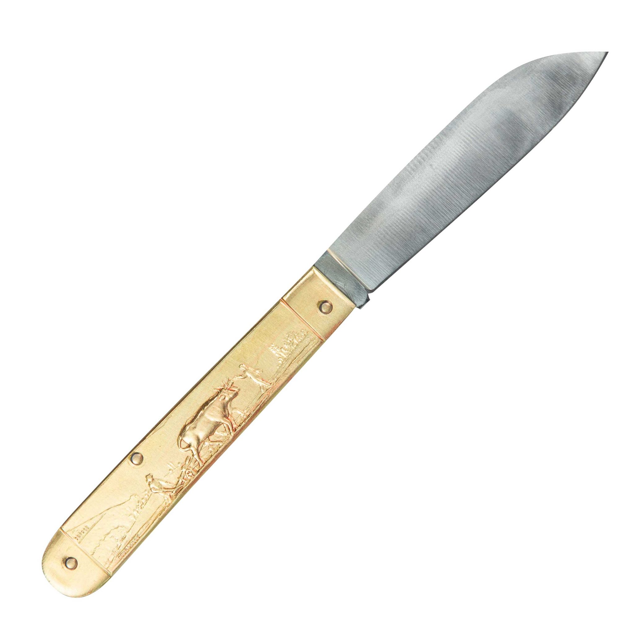 COUTEAU COURSOLLE GRAND LABOUREUR CHARRETIER 1 PIECE MANCHE LAITON ...